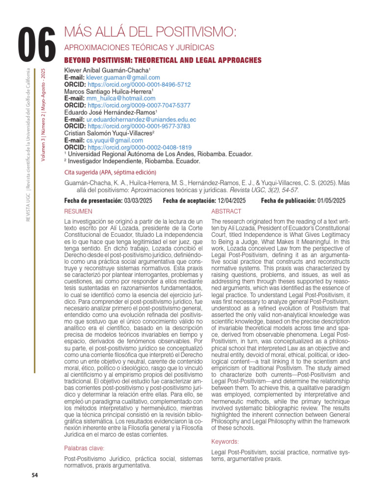 Post-Positivismo Jurídico y su Relación | PDF | Verdad | Empirismo