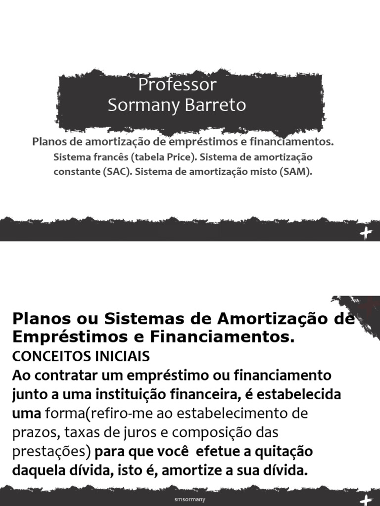 Planos de Amortizacao Teoria | PDF | Juros | Empréstimos