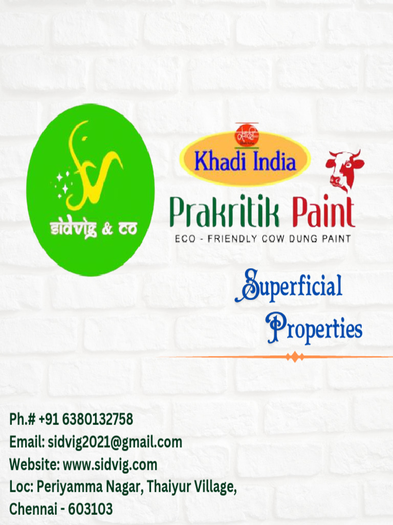 Khadi Prakritik Paint: Eco-Friendly Solutions | PDF | Building ...