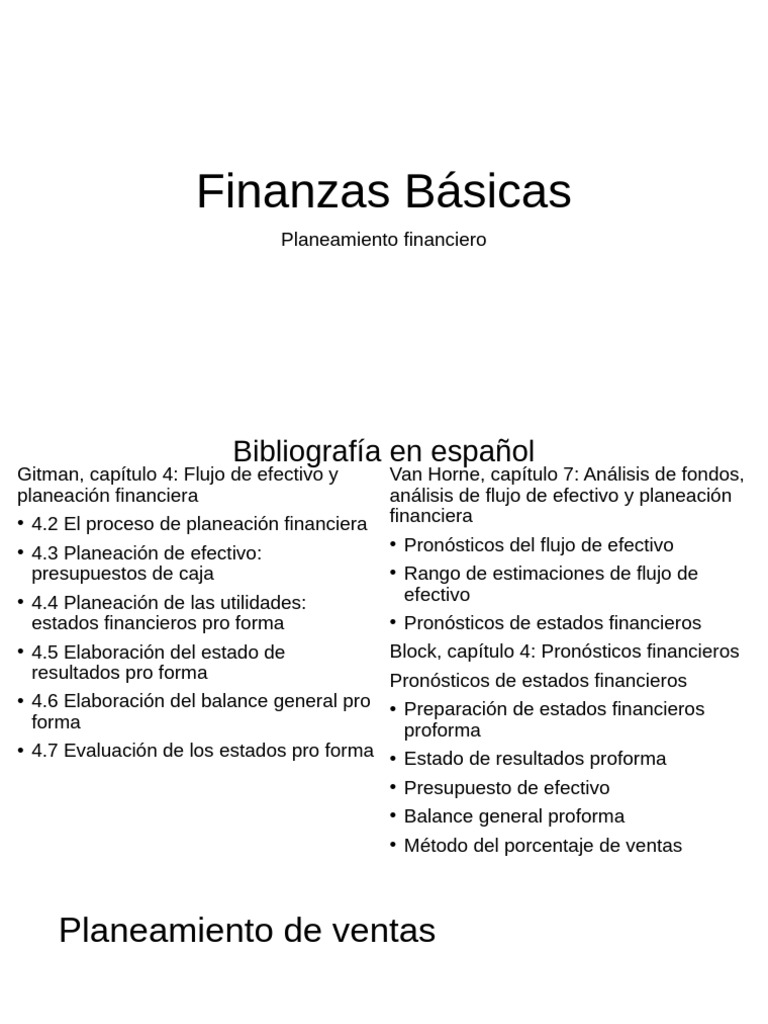 Anegba1068 - 5 - Planeamiento Financiero | PDF