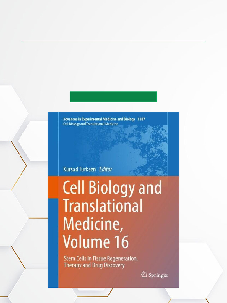 Cell Biology and Translational Medicine, Volume 16 Stem Cells in Tissue ...