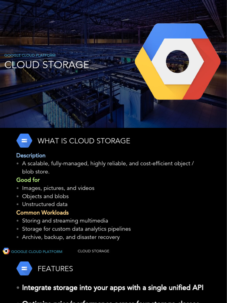 GCP Cloud Storage Classes Overview | PDF | Computer Data Storage ...