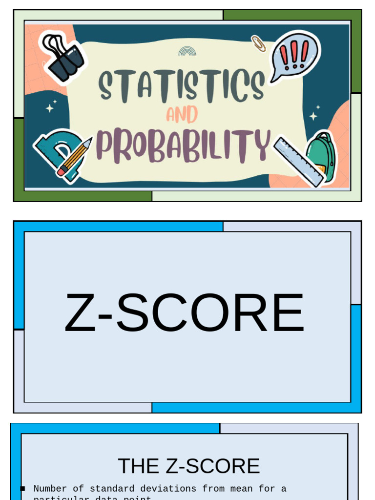 6 Z Score Computing Percentile | PDF | Percentile | Normal Distribution