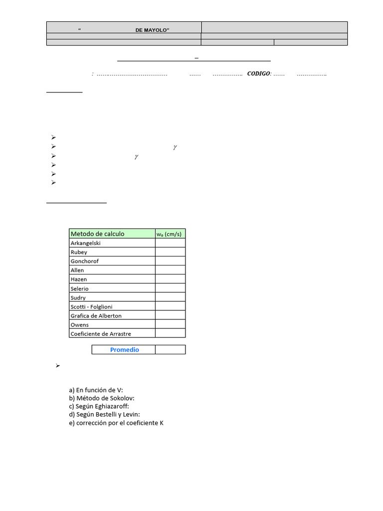 Evaluacion UD2 - 2020I-Veloc. Sediment y Desarenerador JMZ | PDF