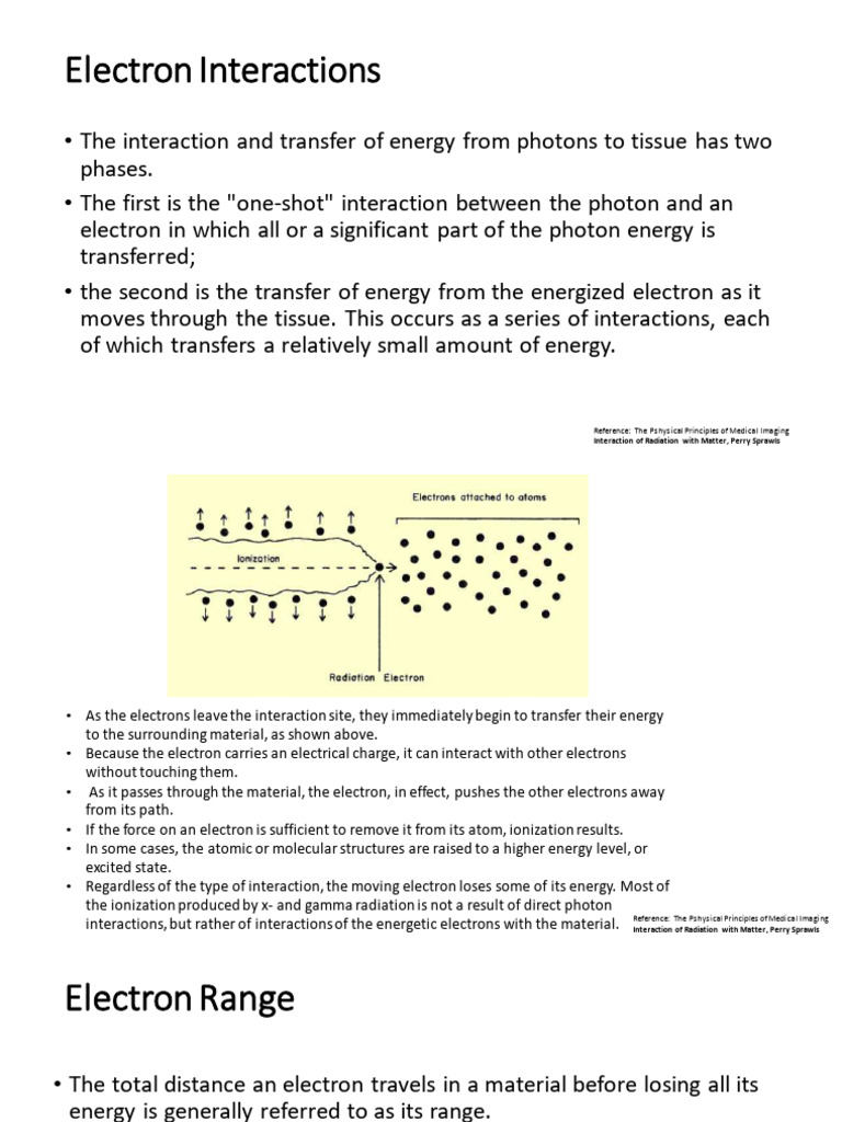 Electron and Positron Interactions | PDF | Electron | Ionizing Radiation