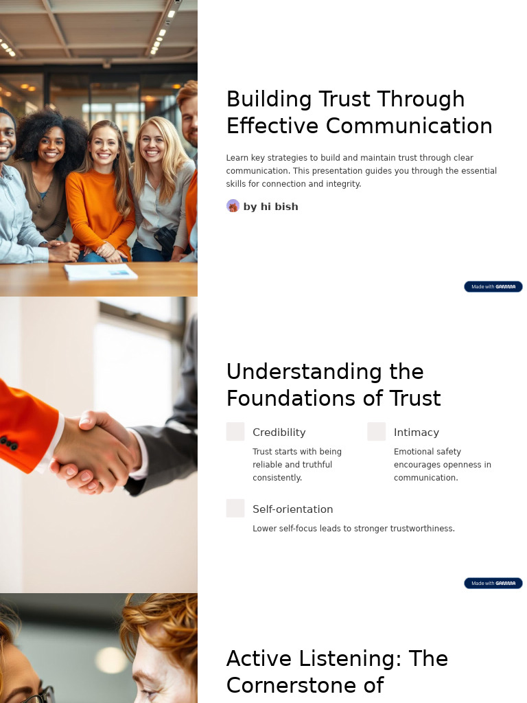 Building Trust Through Effective Communication 2 | PDF | Communication ...