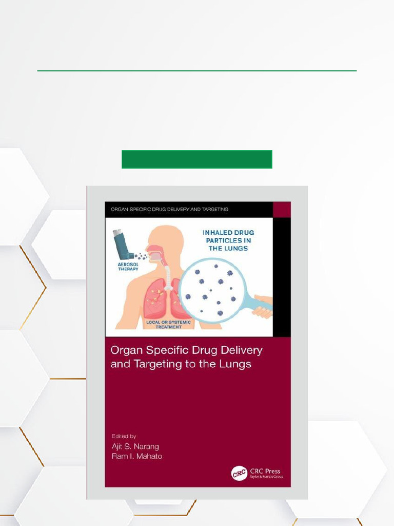 Organ Specific Drug Delivery and Targeting To The Lungs, 1st Edition ...