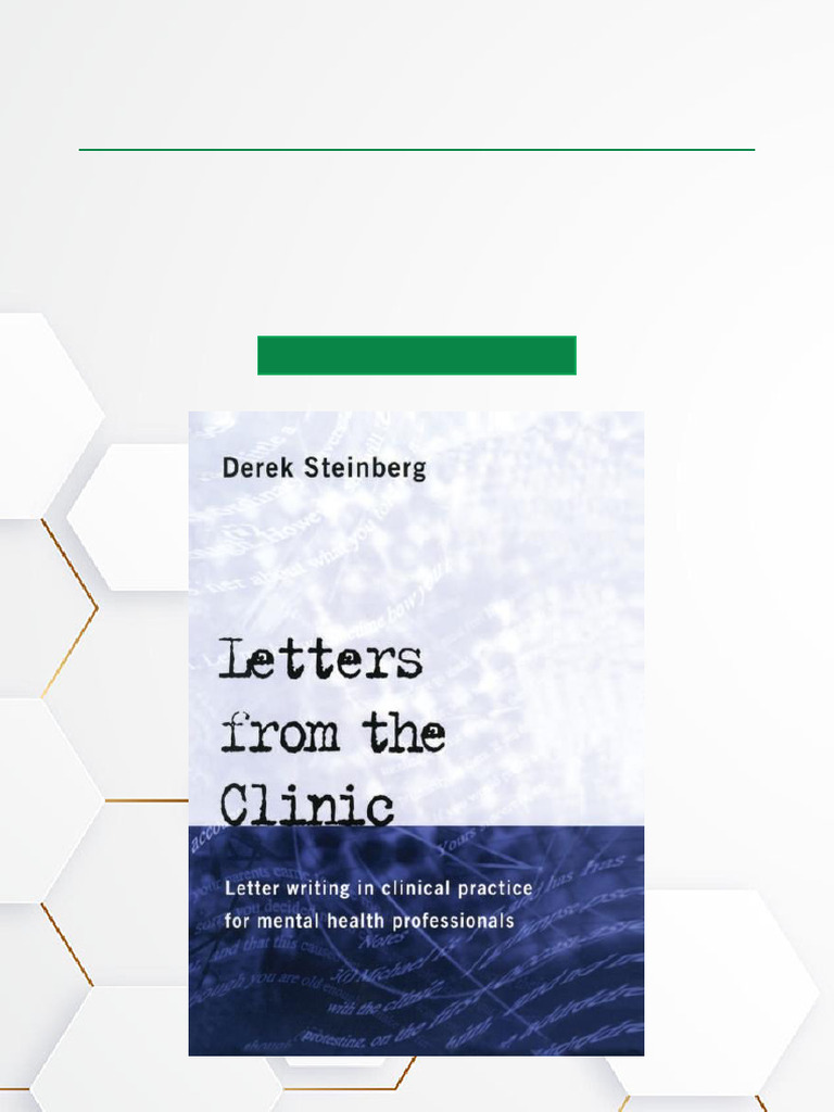 Letters From The Clinic Letter Writing in Clinical Practice For Mental ...