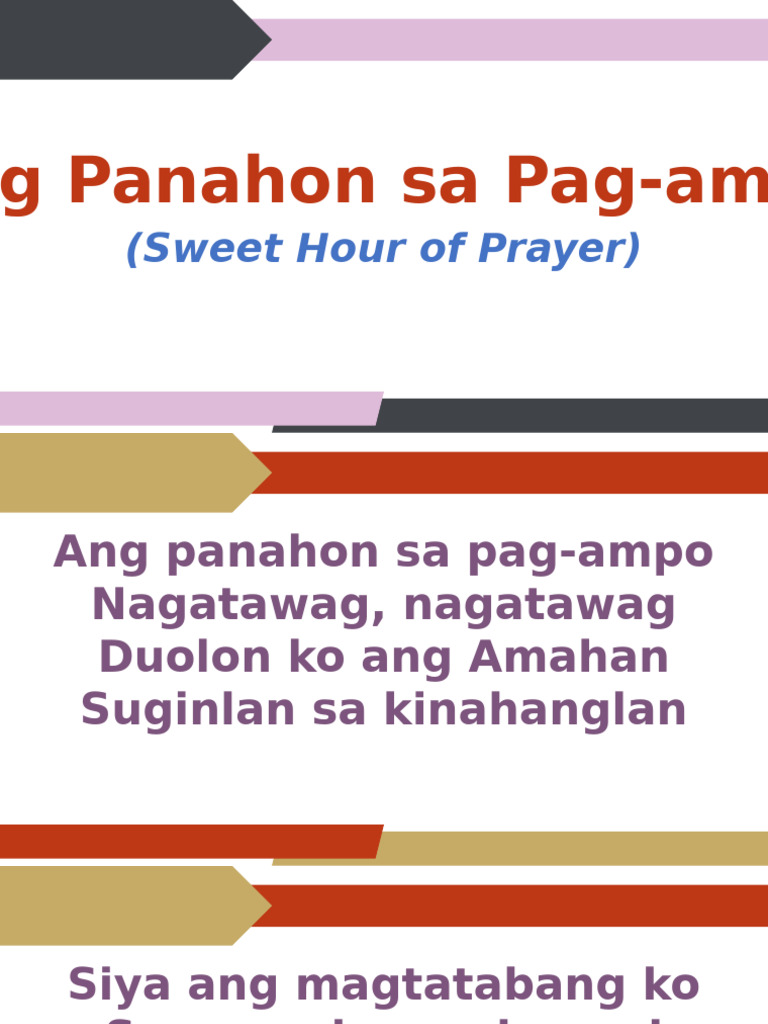 Ang Panahon Sa Pag-Ampo | PDF