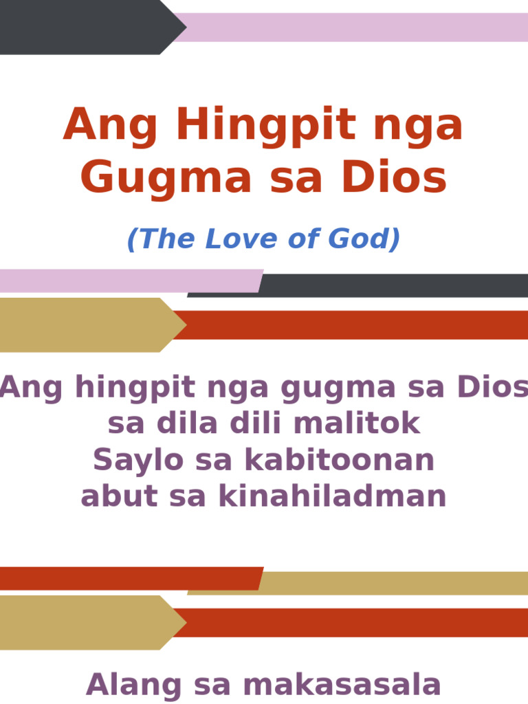 Ang Hingpit Nga Gugma Sa Dios | PDF