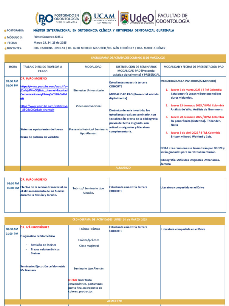 3 Modulo Primer Semestre 2025 - 1 Tercera Cohorte | PDF | Enseñando