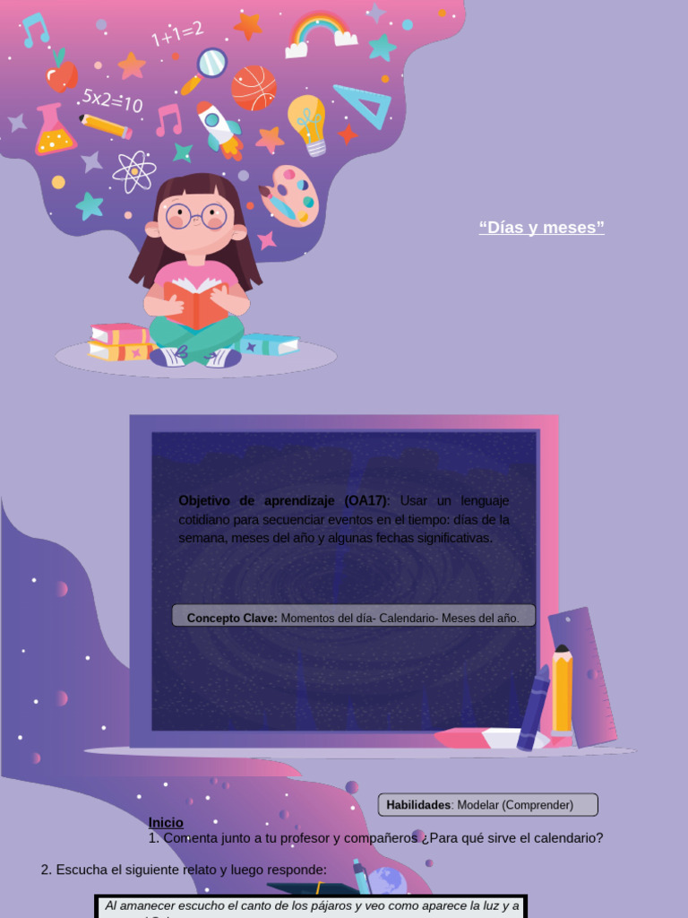 OA 17 NIVEL 2 PPT1 | PDF | Calendario | Aprendizaje