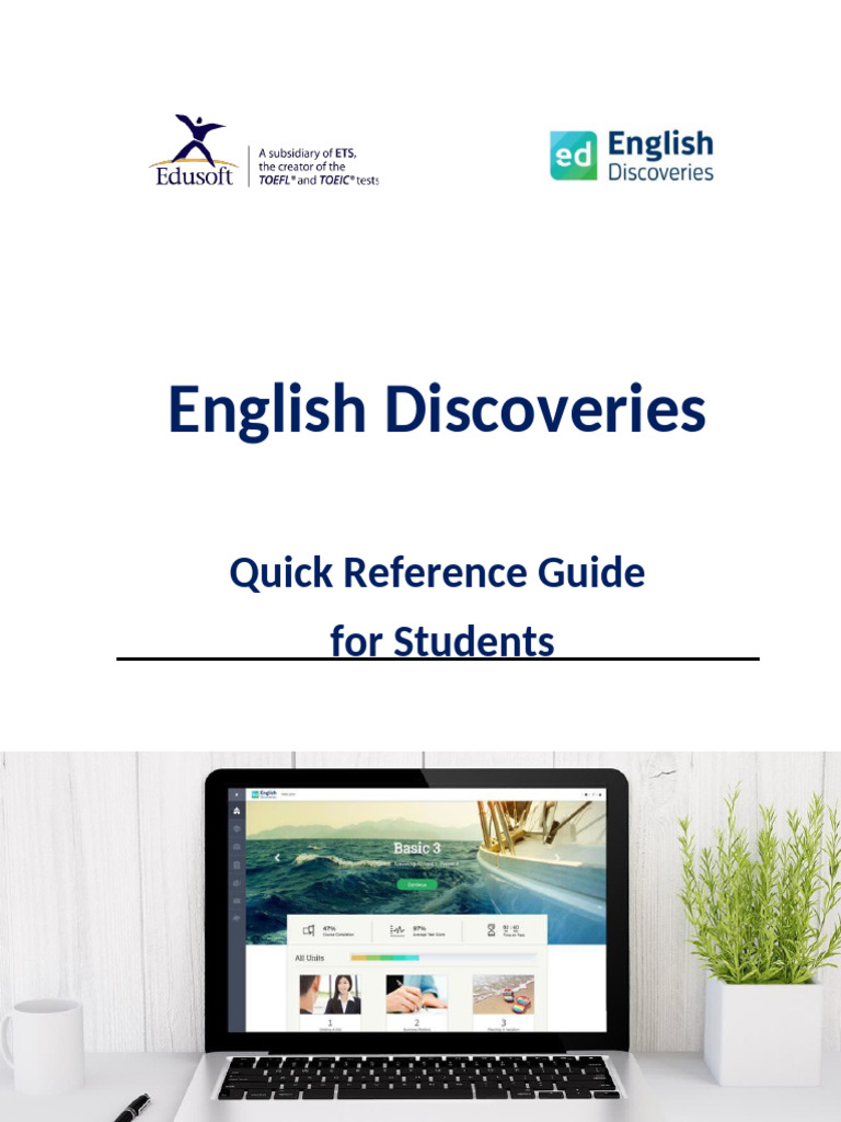 Tutorial Plataforma de Inglés English Discoveries | PDF | Diccionario ...