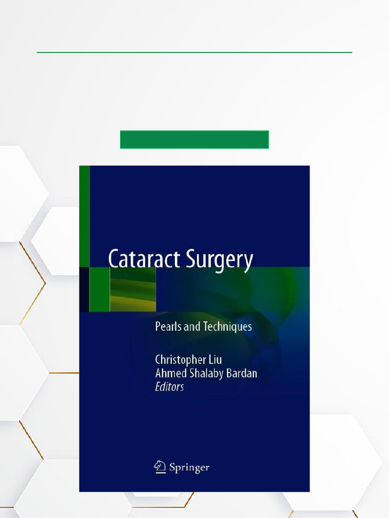 Cataract Surgery: Pearls and Techniques | PDF | Ophthalmology | Surgery