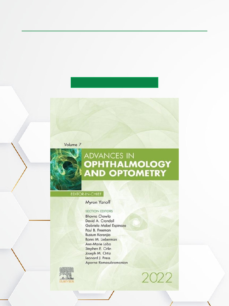 Advances in Ophthalmology and Optometry, 2022, 1st Edition All Chapters ...