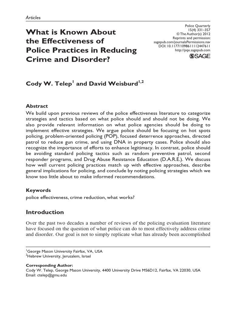 Telep 2012 | PDF | Police | Violence