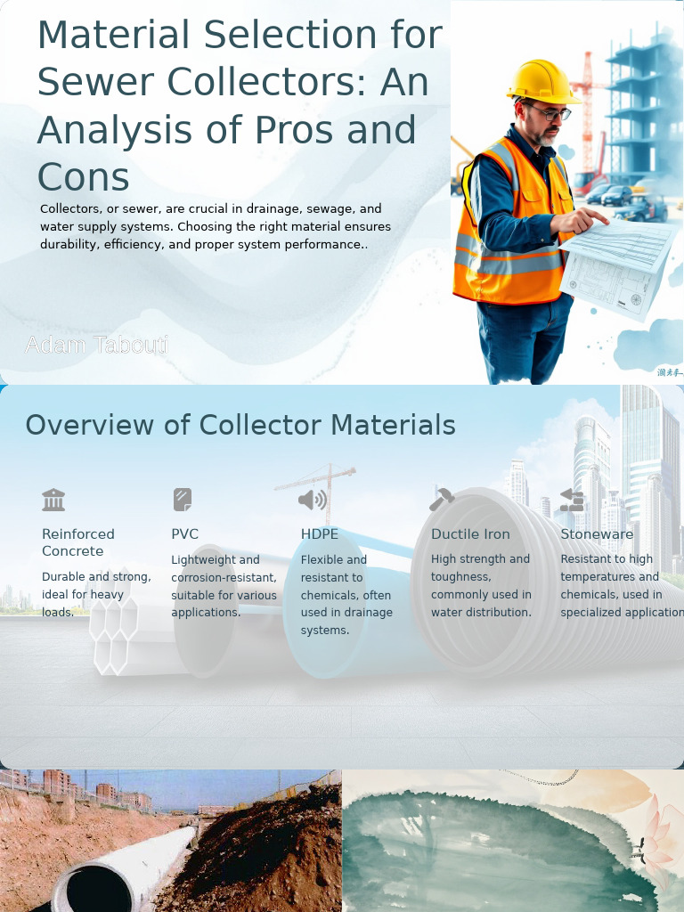 Sewer Collector Material Analysis Guide | PDF | Polyvinyl Chloride ...