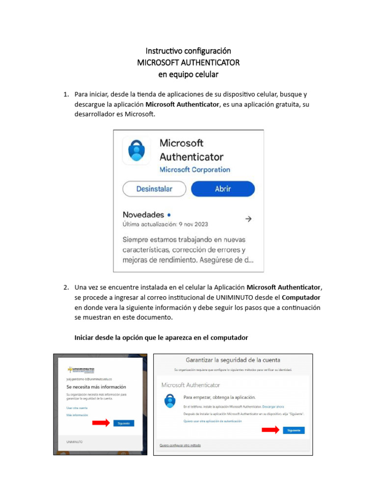 Instructivo Microsoft Authenticator RS | PDF