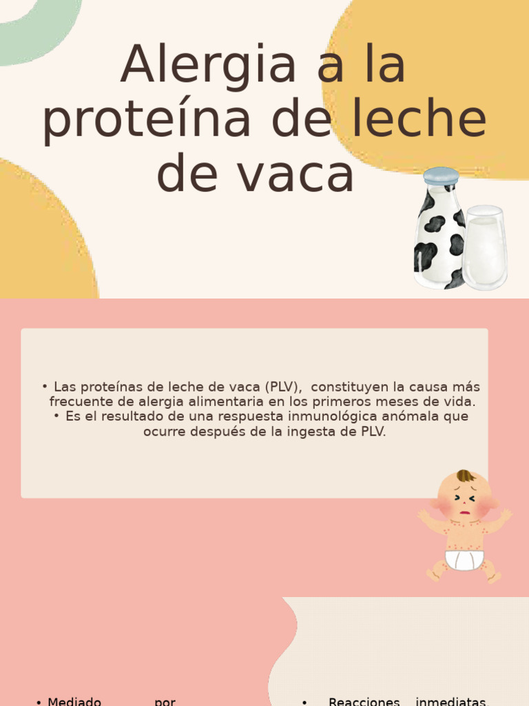 Alergia a La Proteína de Leche de Vaca 2 | PDF | Alergia | Diarrea