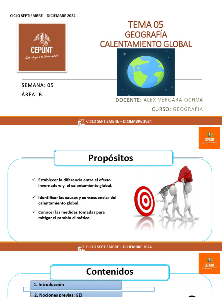 Geografia 5 Calentamiento Global | PDF | Gases de efecto invernadero ...