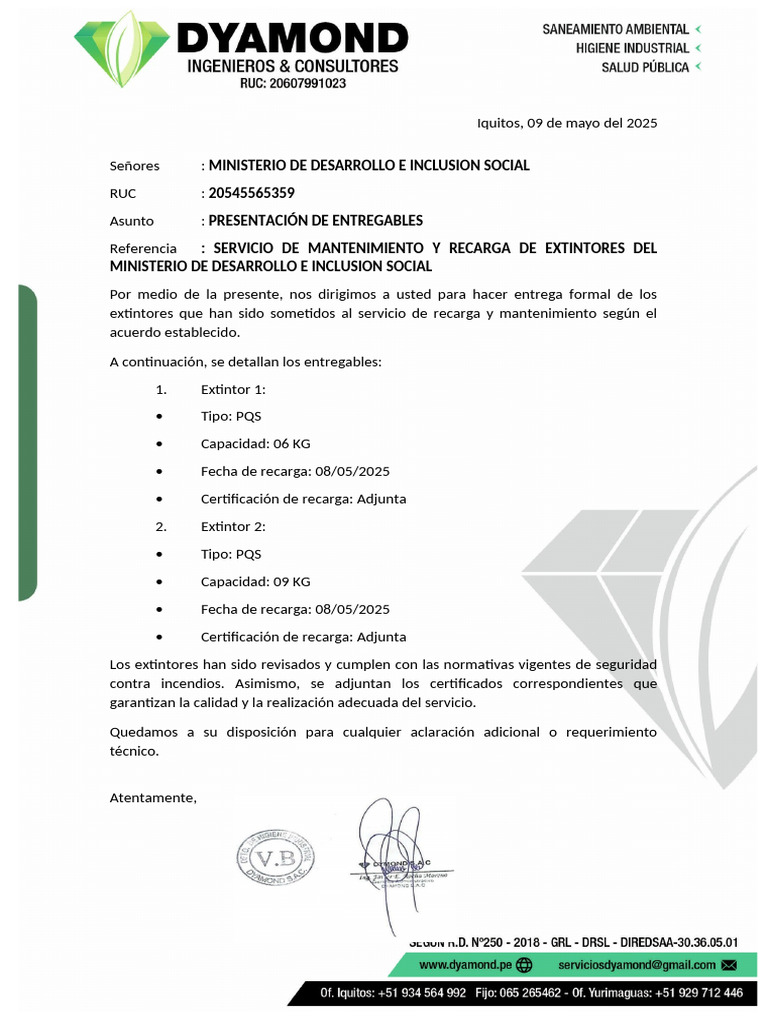 Presentacion de Entregables Mdis | PDF