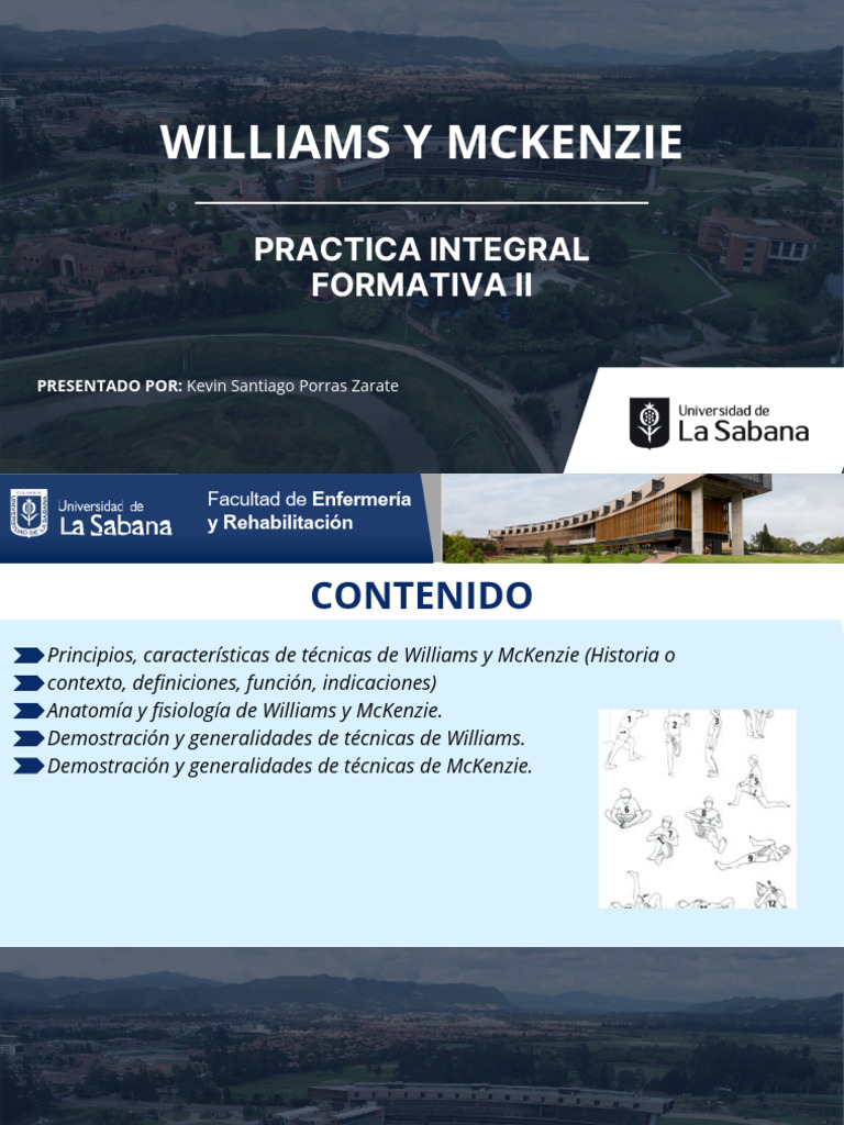 Técnicas de Williams y McKenzie | PDF | La columna vertebral | Dolor lumbar