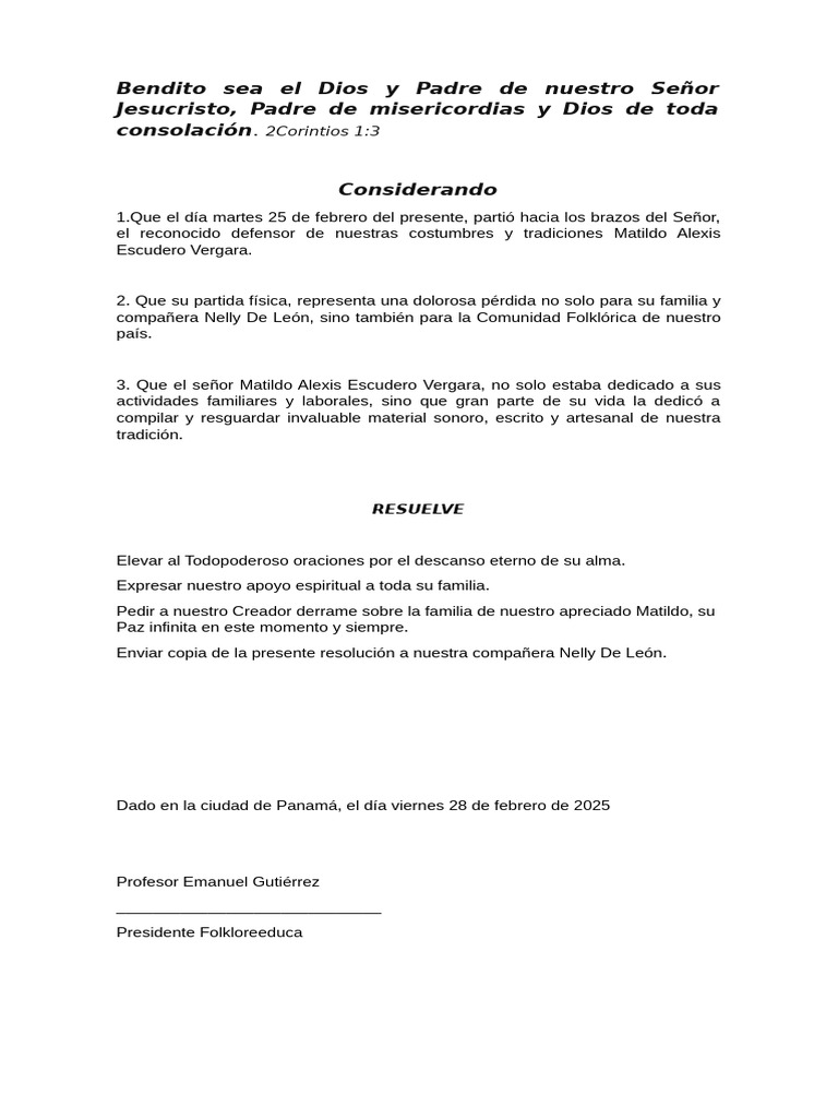 Resolución - Matildo-1 | PDF