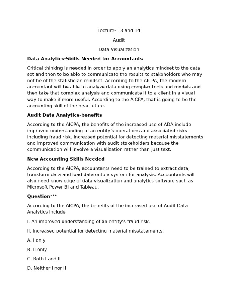 Lecture 13 and 14 Chapter 2 | PDF | Scatter Plot | Audit