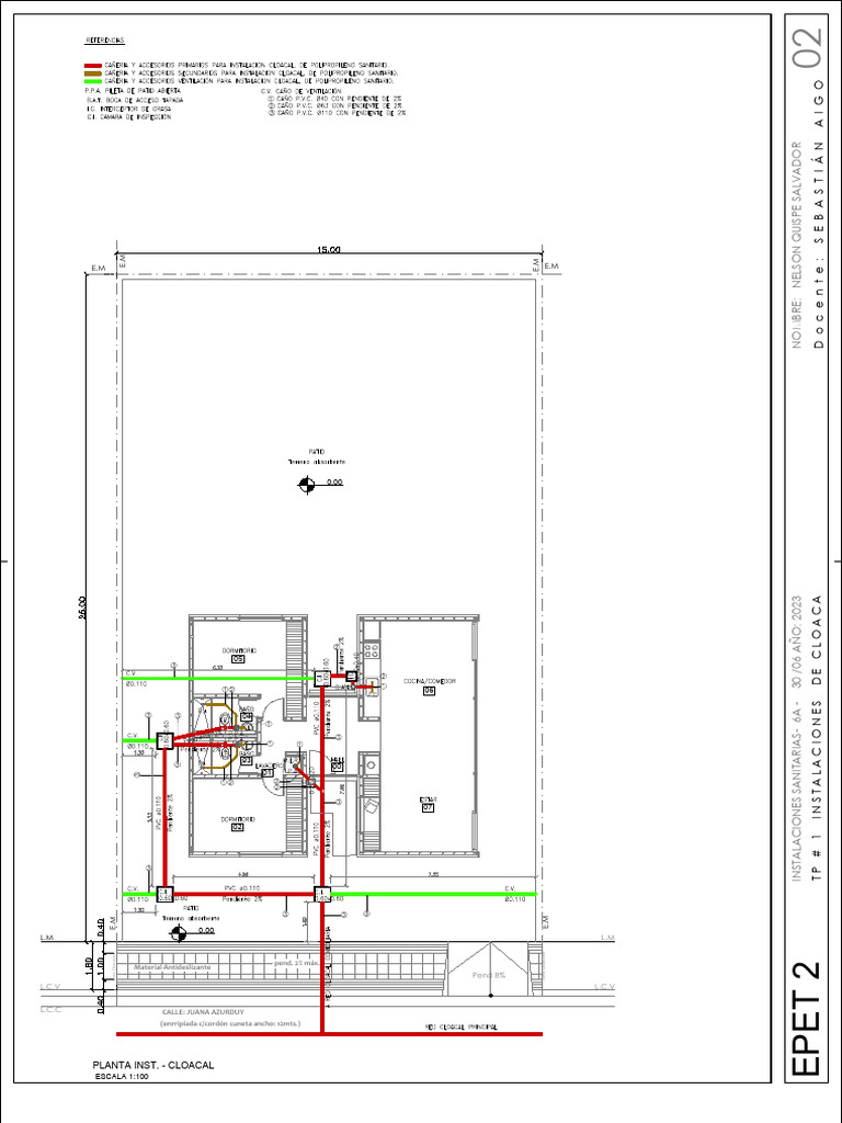 Plano Instalacion Cloacal | PDF