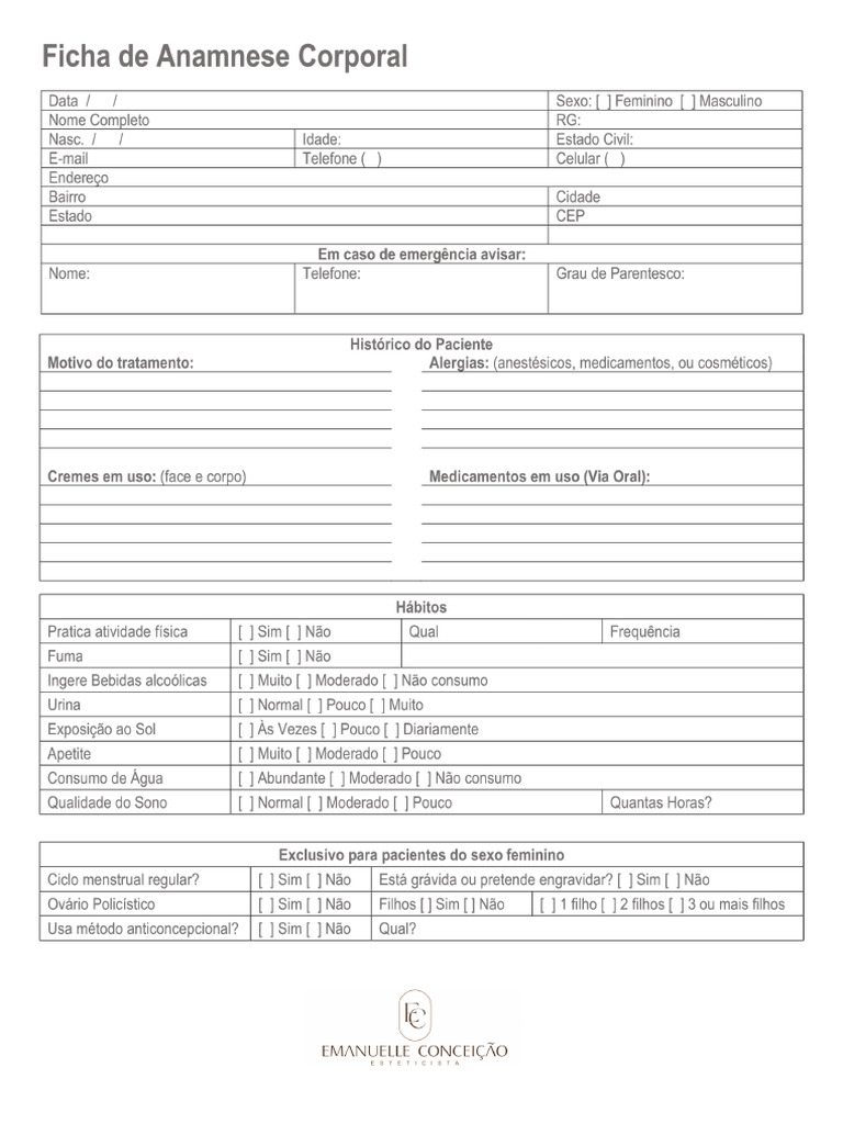 ANAMNESE CORPORAL FLER.pdf | PDF