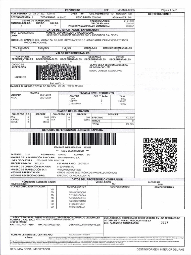 PEDIMENTO_7935 | PDF