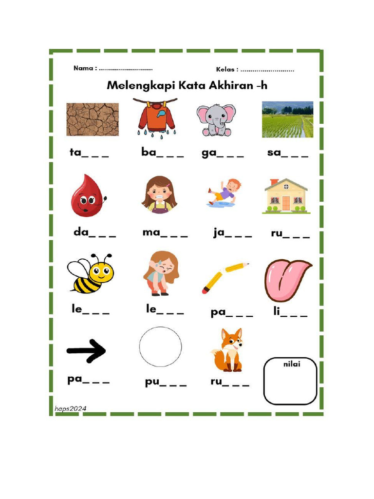 Melengkapi Akhiran Kata H | PDF