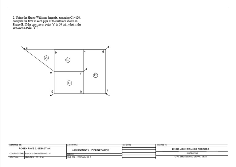 2-Template For Pipe Network-Model | PDF
