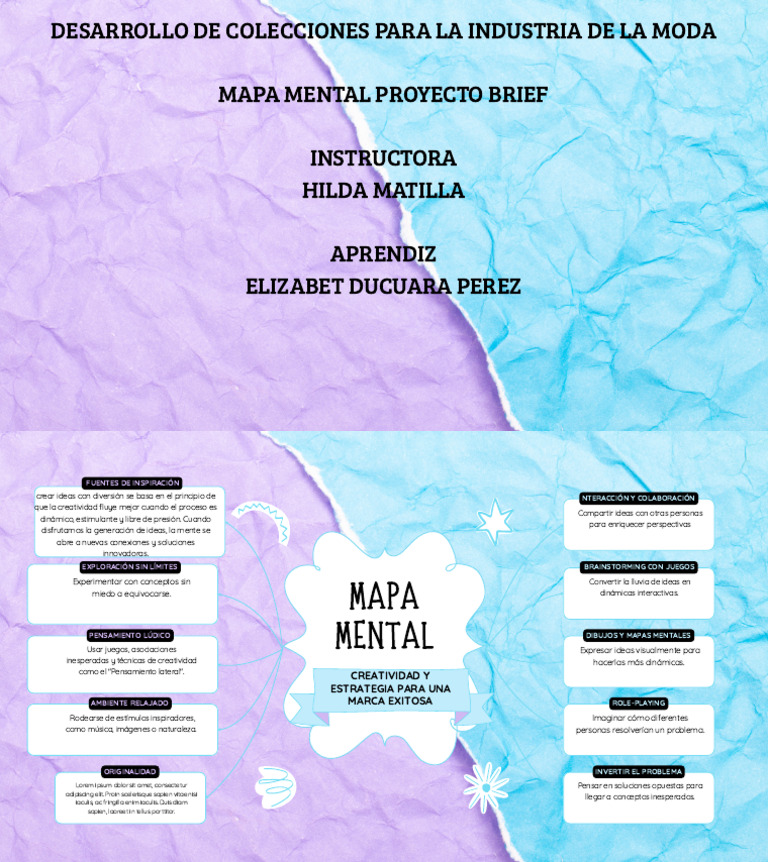 Mapa Mental PROYECTO BRIEF | PDF | Creatividad | Conceptos psicologicos