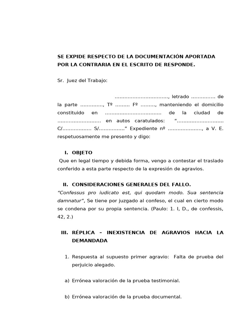 Contesta Agravios | PDF