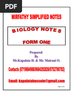 Introduction To Biology Full Notes | PDF | Biology | Organisms