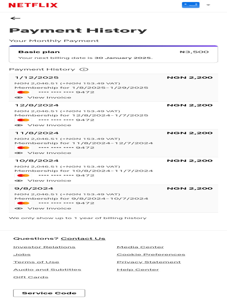 Monthly Membership Payment Summary | PDF