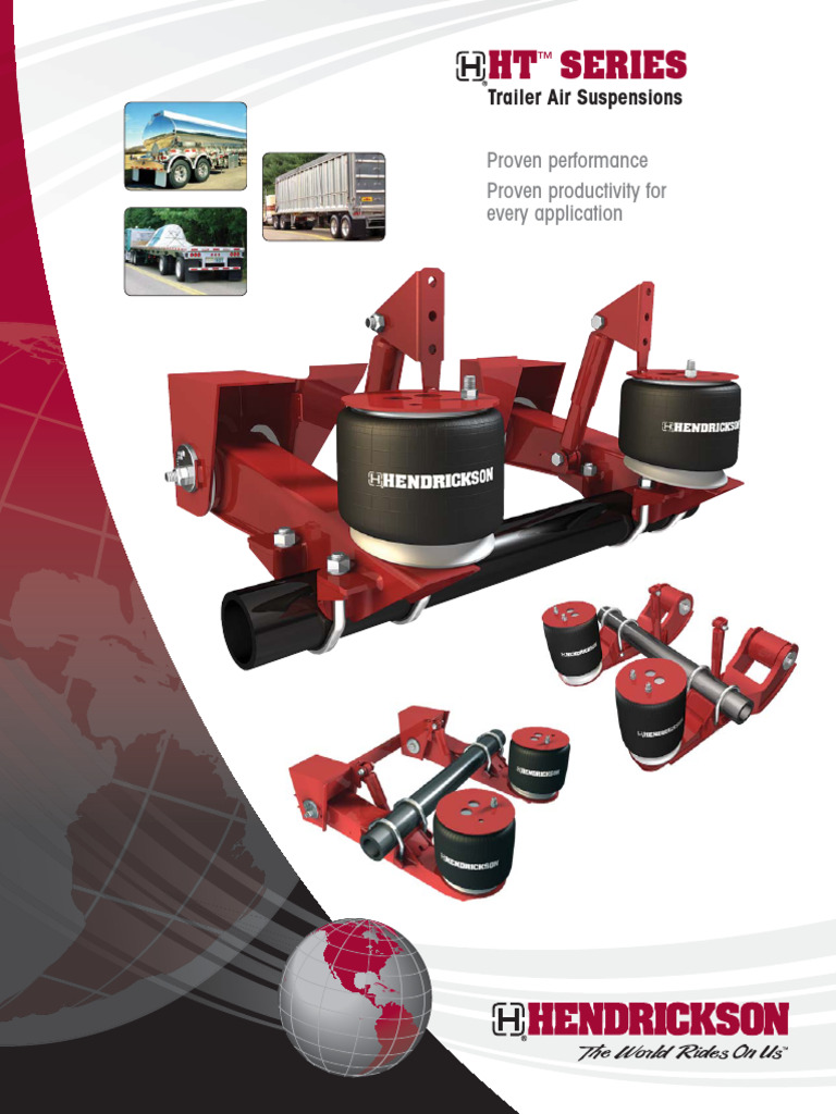 Hendrickson HT Series Air Suspensions | PDF | Trailer (Vehicle) | Axle