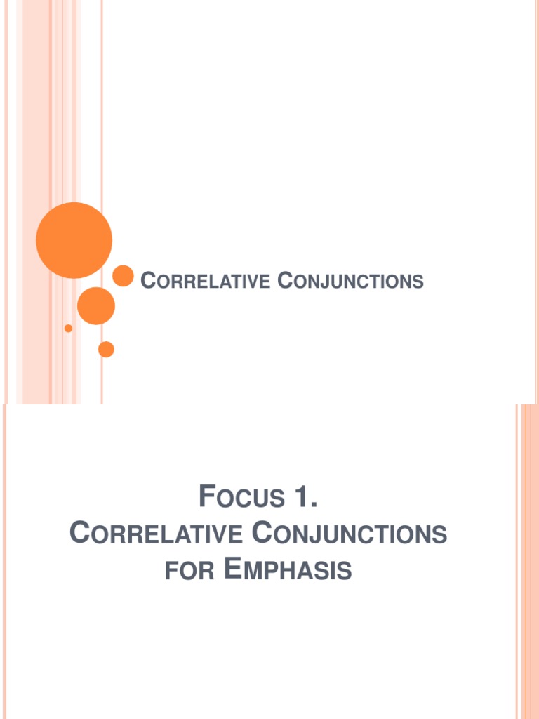 Understanding Correlative Conjunctions | PDF | Grammatical Number | Verb