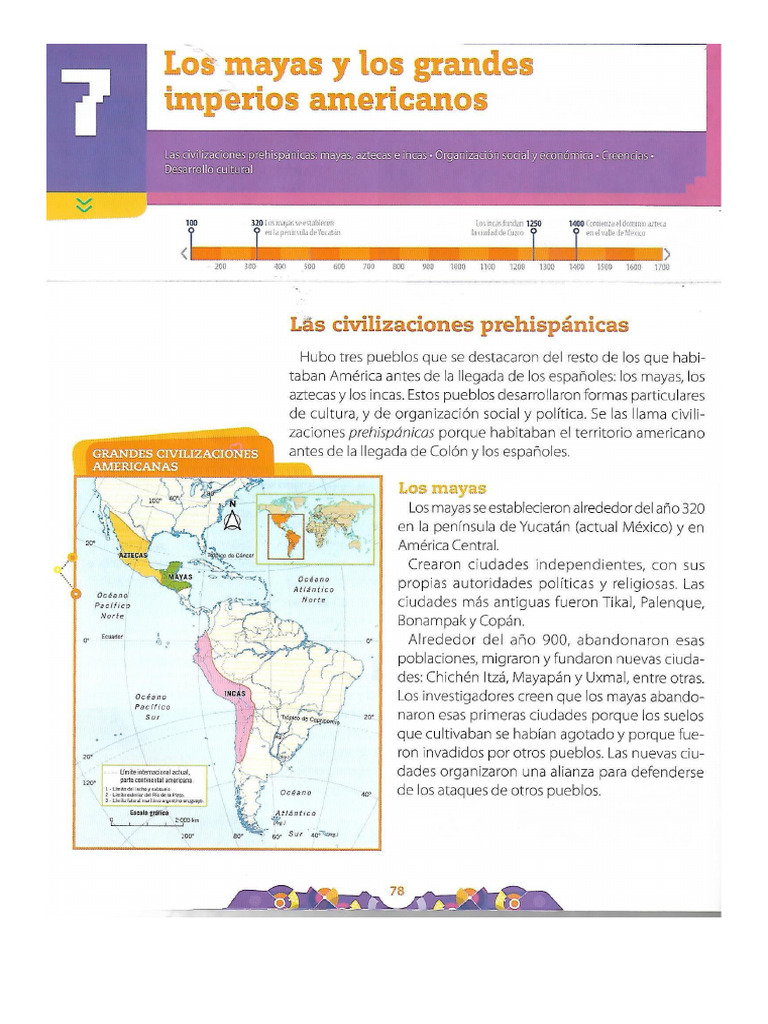 La Civilización Maya y El Imperio de Los Aztecas | PDF