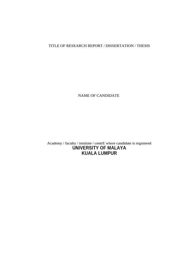 Research Proposal Format Guide | PDF | Thesis