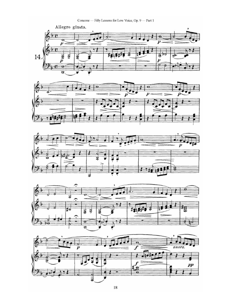 Concone 14 - Low Voice | PDF