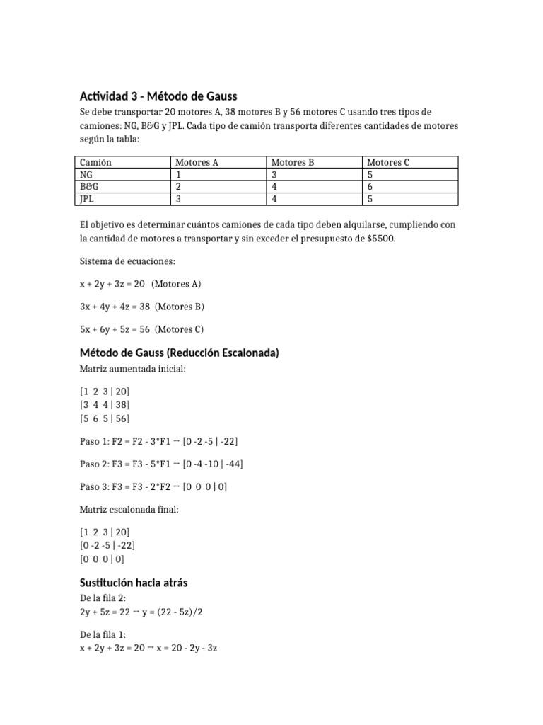 Actividad3 Gauss | PDF