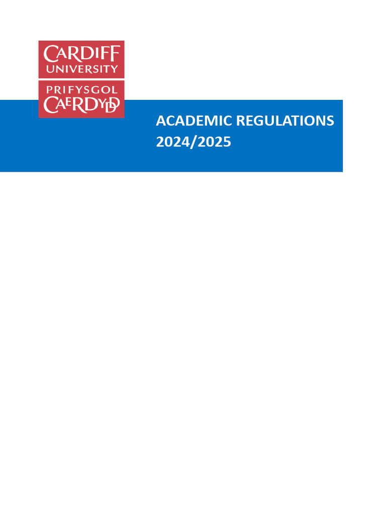 Academic Regulations Handbook 2024 25 English | PDF | Thesis ...