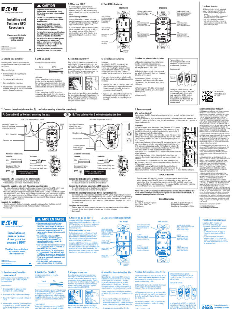 slim-gfci-installing-and-testing | PDF | Electrical Wiring | Electrical ...