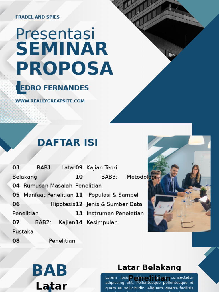Seminar Proposal Presentation | PDF
