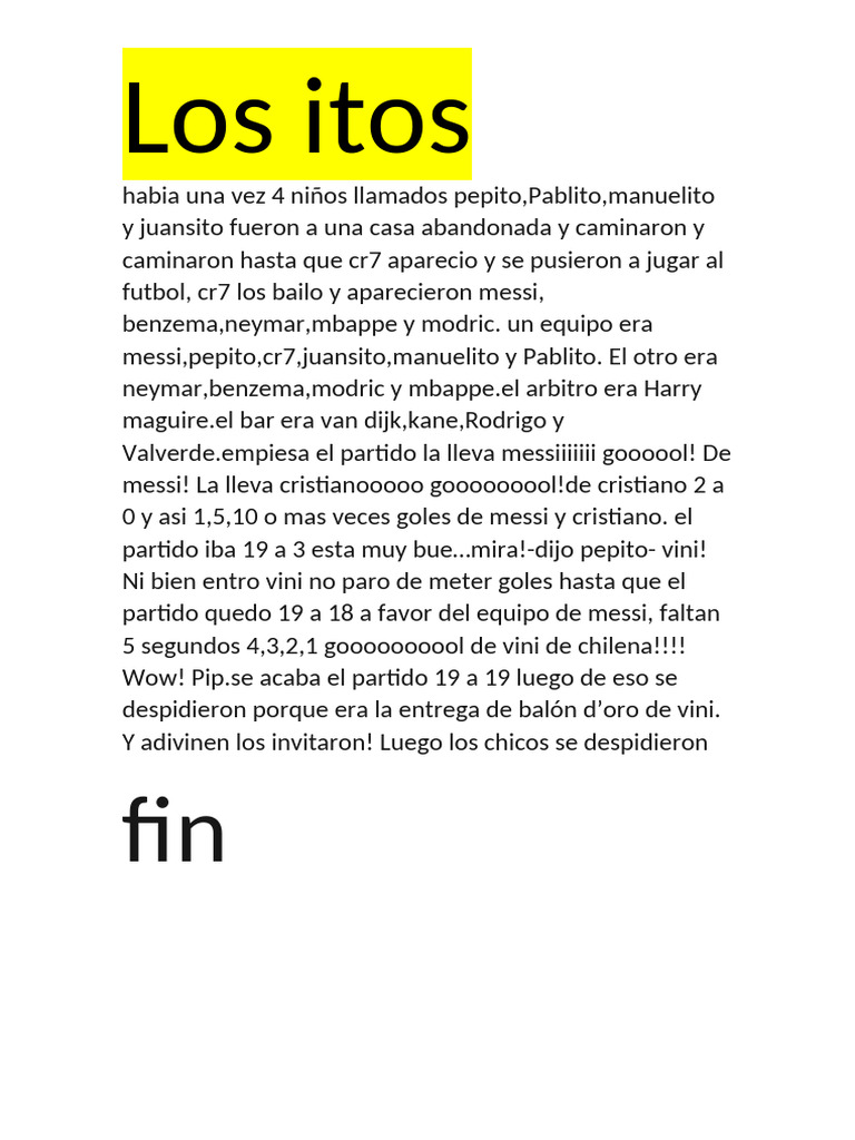 Los Itos | PDF