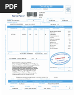 Kenya Power Utility Bill Template | PDF