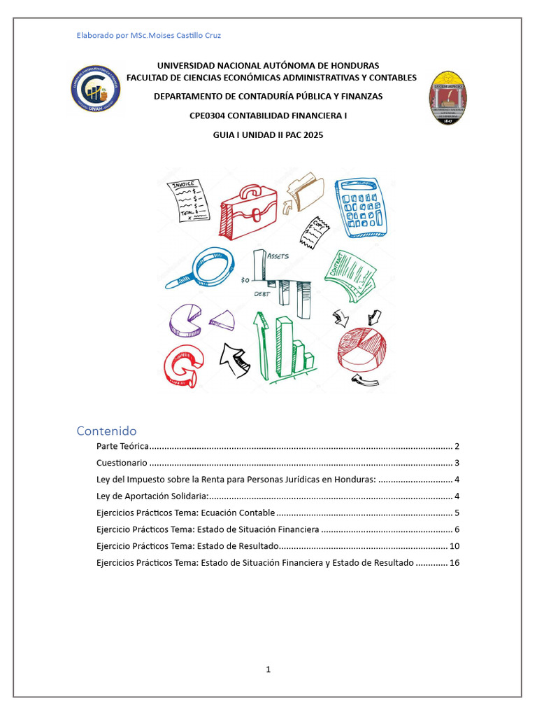 Guia Teorica Practica I Unidad Contabilidad Financiera I II Pac 2025 | PDF | Contabilidad ...