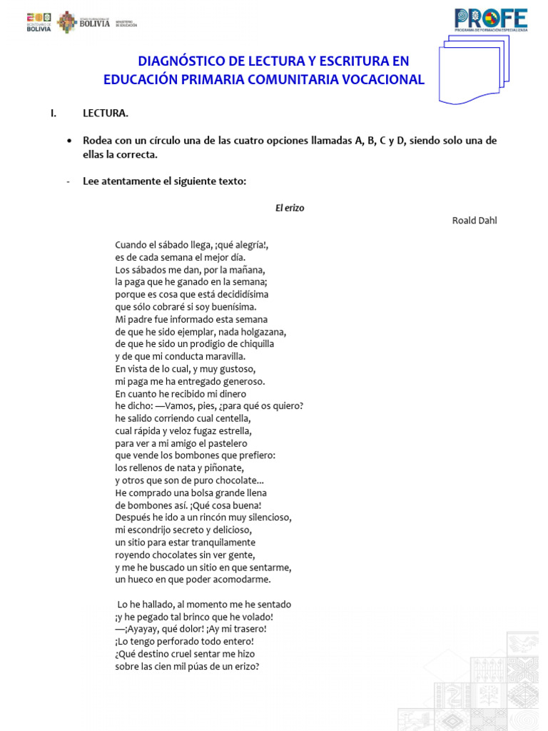 Diagnostico - 6to Año - Epcv 2025 | PDF | Residuos